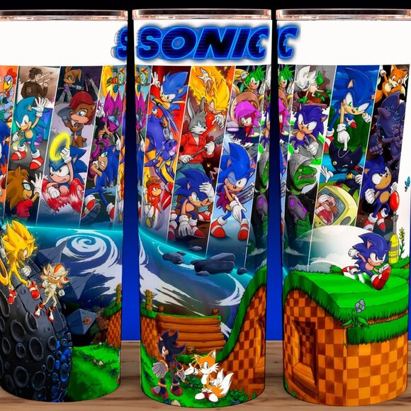 Dining | Sonic The Hedgehog With Shadow Tails Knuckles Gamer Cup Mug ...